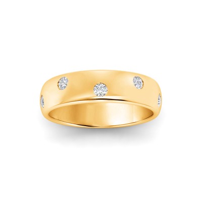 Diamond Wedding Rings | Moissanite and CZ Eternity Bands in Gold