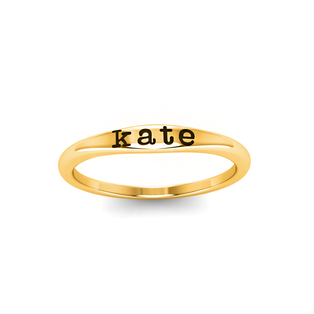Personalized Sterling Silver Name Rings | Custom Gold Ring