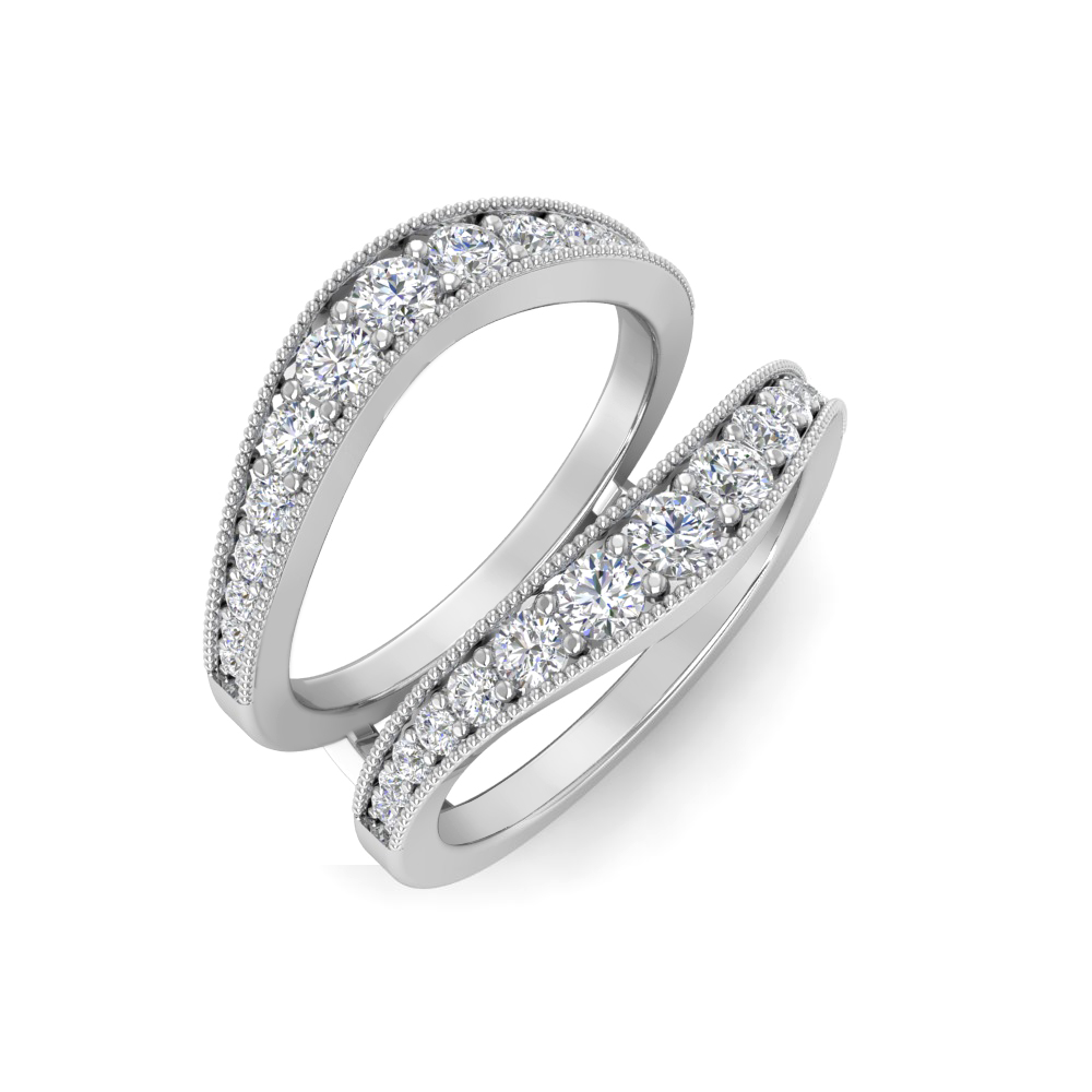 Lab Diamond Classic Milgrain Ring Jacket