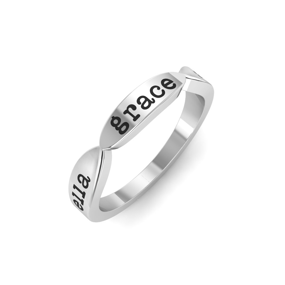 Triple Name Ring