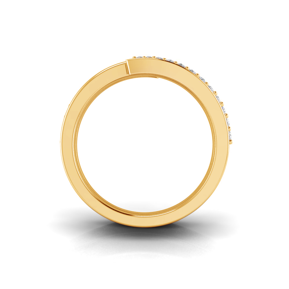 Diamond Tusk Name Ring