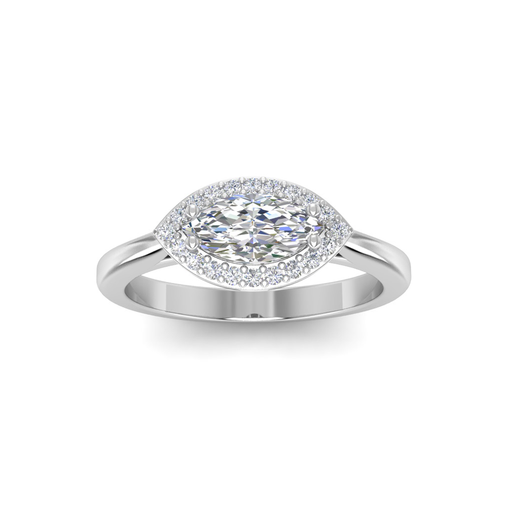 Marquise Cut Diamond Rings | Lab Created Engagement Rings Online