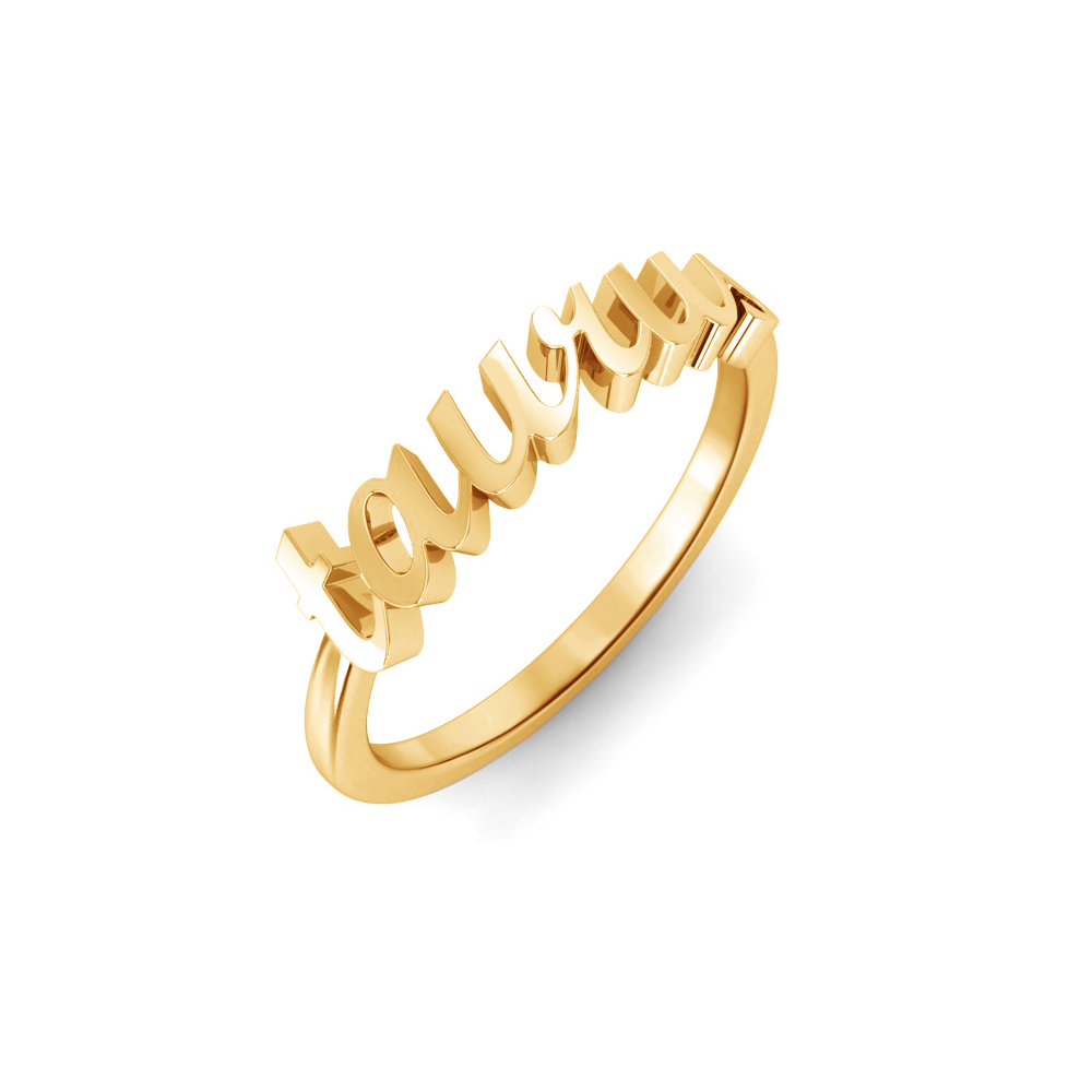 Zodiac Script Ring - Taurus