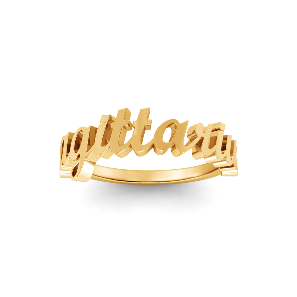 Zodiac Script Ring - Sagittarius