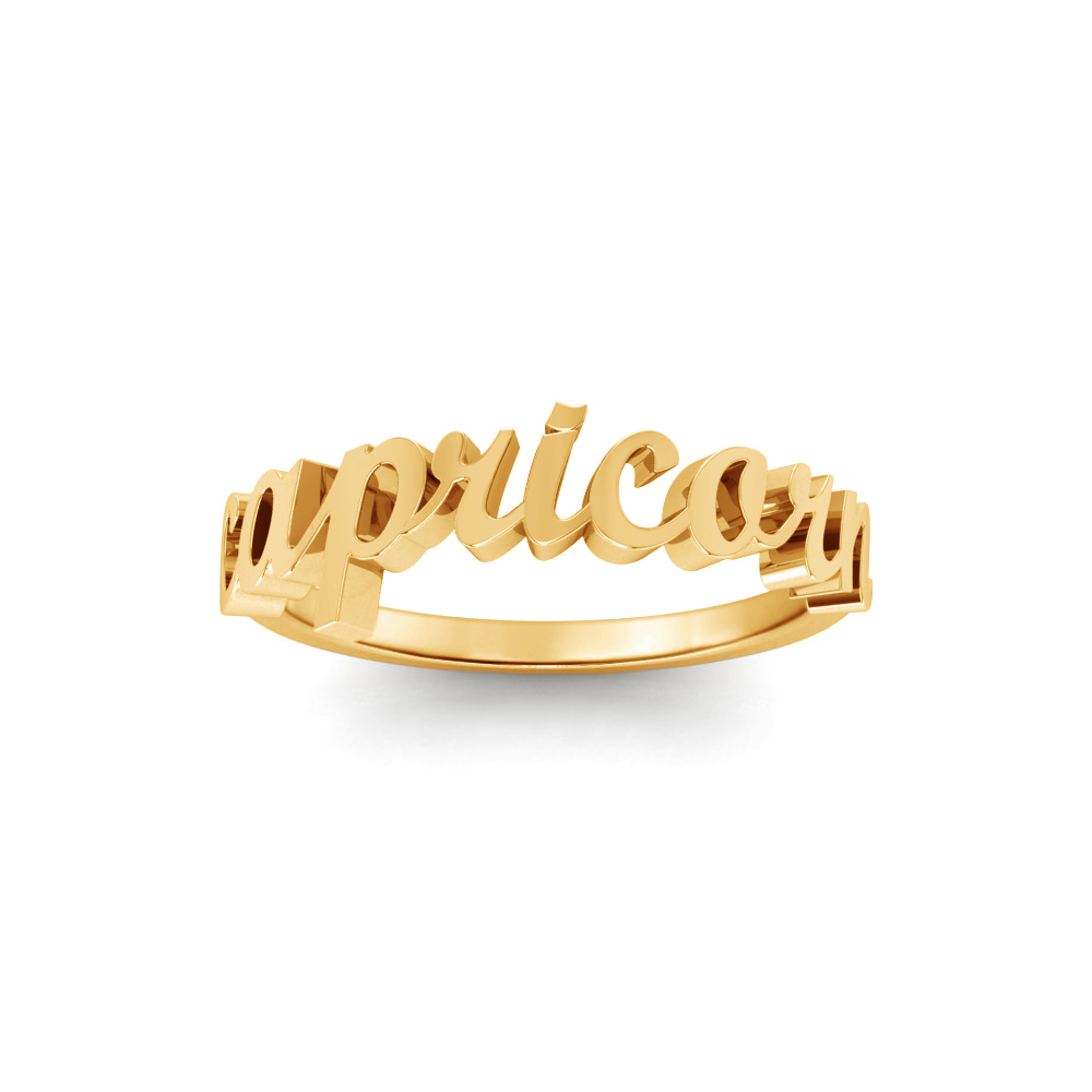 Zodiac Script Ring - Capricorn