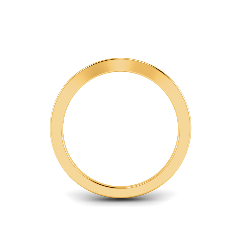 Classic Lab Diamond Baguette Curved Band